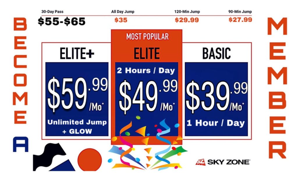 Clearwater Memberships | Sky Zone Trampoline Park